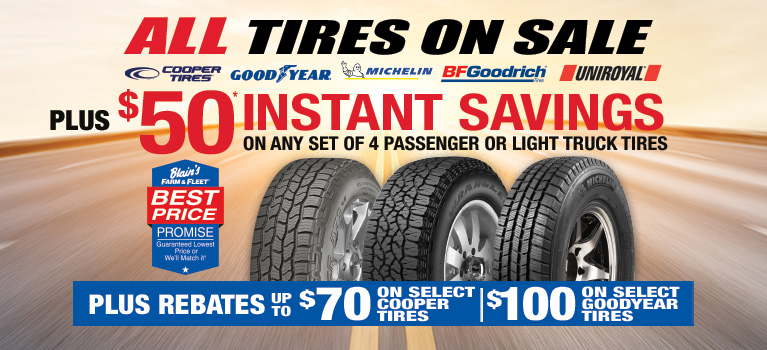 Automotive Tires | Blain's Farm & Fleet